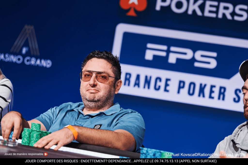 Anthony Apicella chipleader à l'abord de la table finale du FPS Aix-en ...